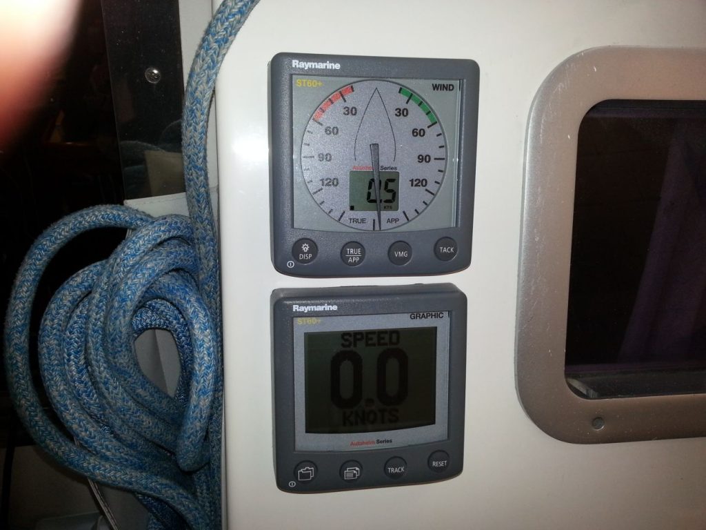 Raymarine Wind Instruments and Graphic display Updated – SV Easy